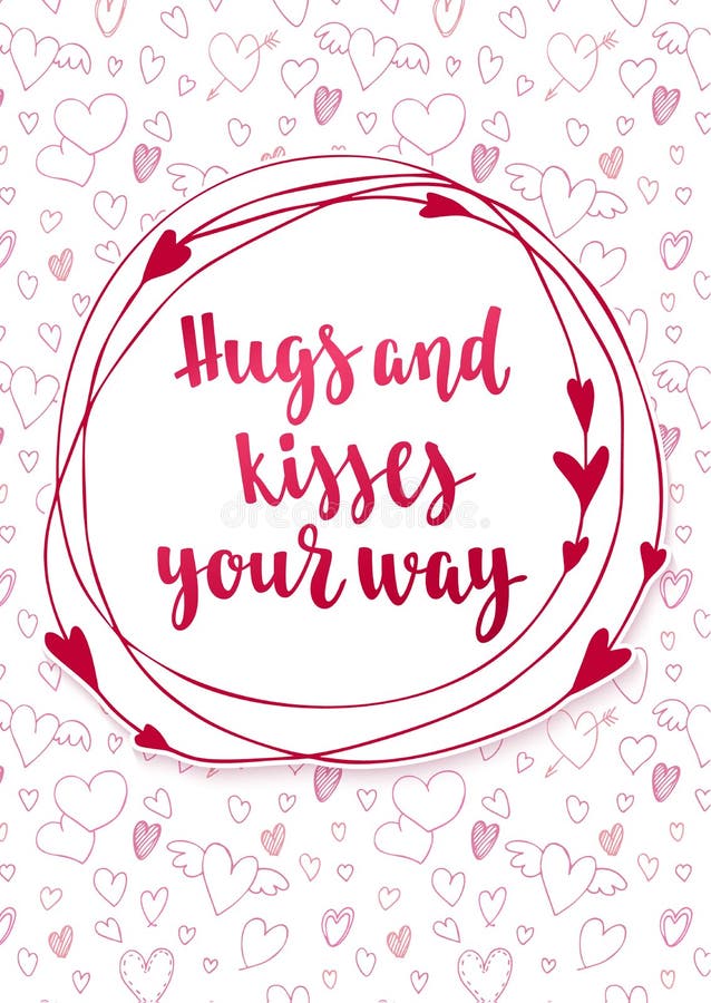 Valentine`s Day Quote. Romantic Saying for Posters, Cards or Leaflet ...