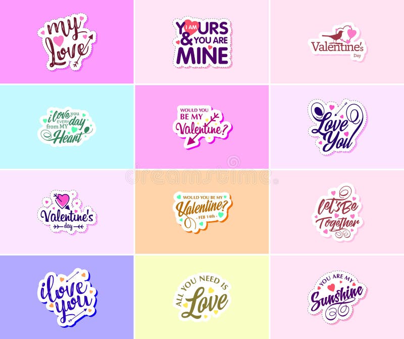 Valentine S Day Sticker: a Time for Love and Stunning Visuals Stock ...