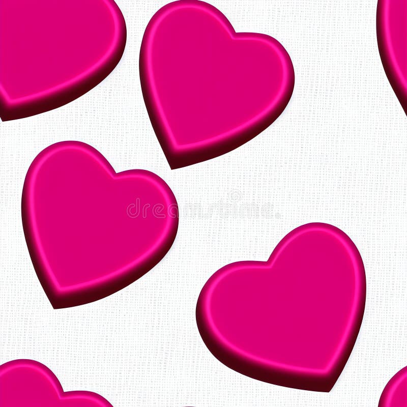 Valentine Seamless Hearts Pattern Stock Illustration - Illustration of ...