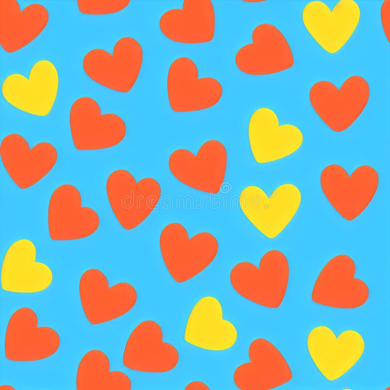 Valentine Seamless Hearts Pattern Stock Photo - Image of texture ...