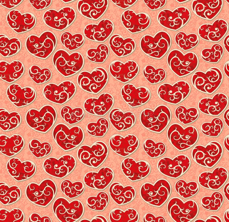 Valentine seamless pattern stock vector. Illustration of graphic - 28359565