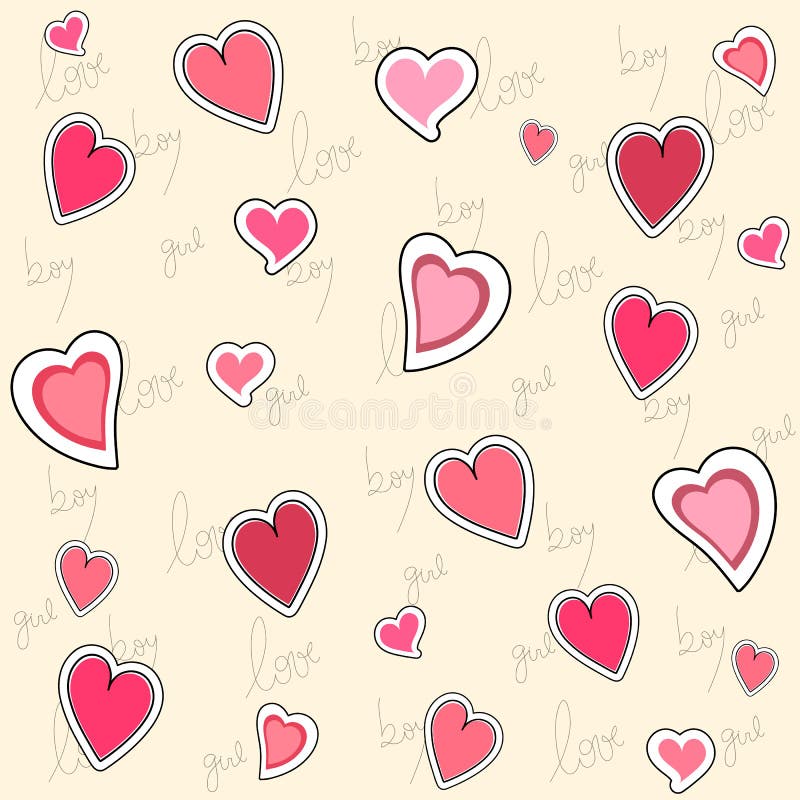 Candy Heart Background stock vector. Illustration of love - 3990118