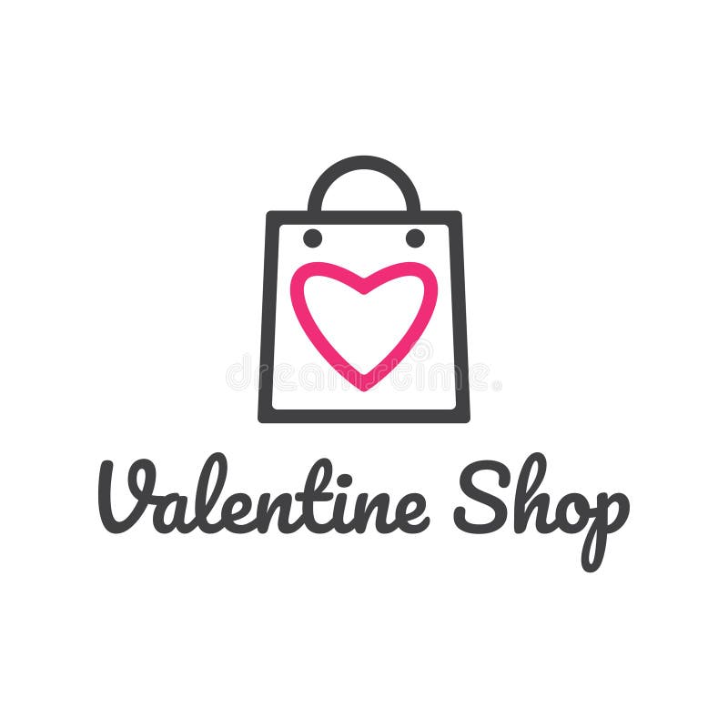 Valentine Shop Theme with Candy Heart and Flower Stock Vector ...