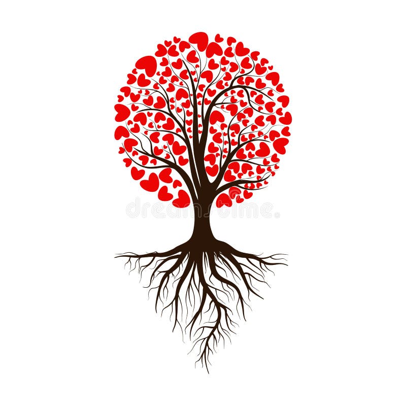Love Roots stock illustration. Illustration of growing - 34945079