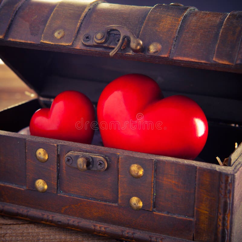 Treasure Chest Hearts Love Letters Stock Photos - Free & Royalty-Free ...