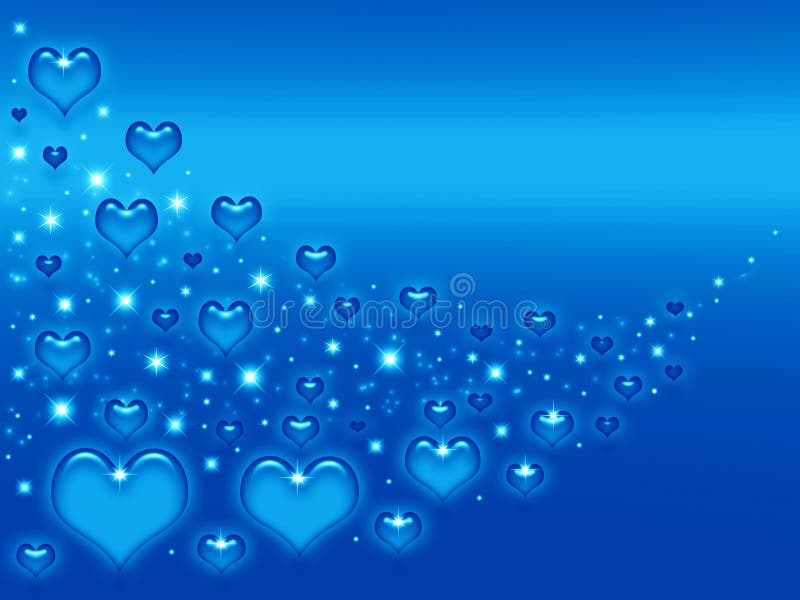 Valentines blue background stock illustration. Illustration of color ...
