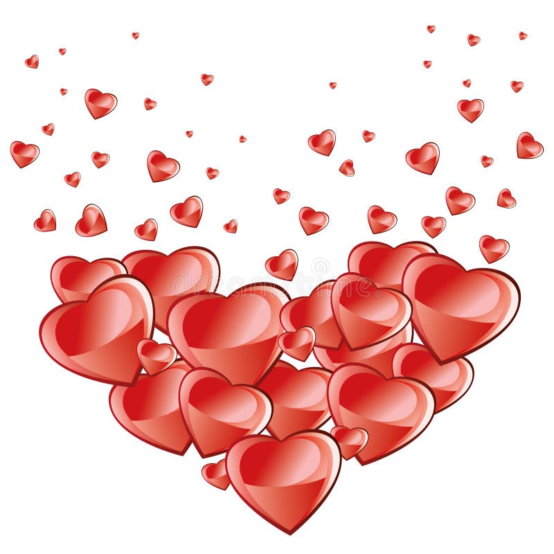 Falling Hearts Background Stock Illustrations – 13,479 Falling Hearts ...