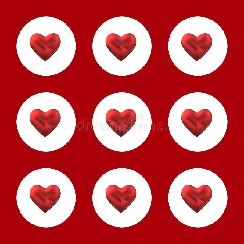 Valentines Day Background Red Romantic Hearts Romance Love Abstract ...