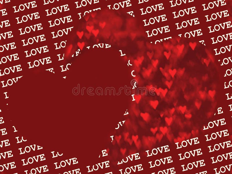 Valentines Day Background Red Romantic Hearts Romance Love Abstract ...