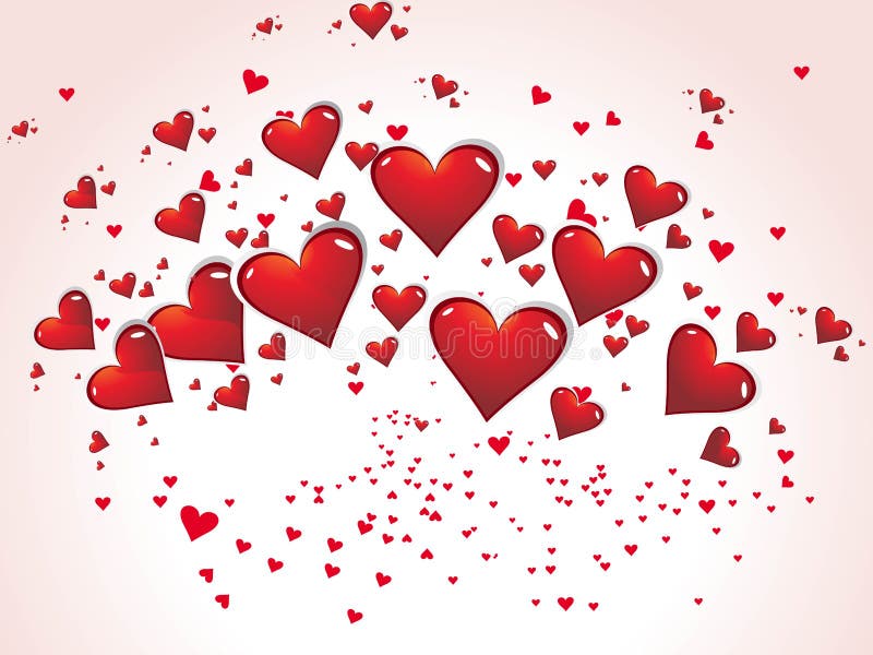 Valentine S Day Card Heart Reflection Brochure Template Stock ...