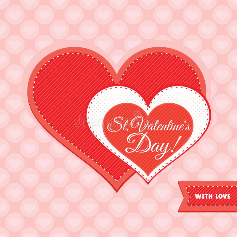 Valentines day card stock vector. Illustration of holiday - 35394992