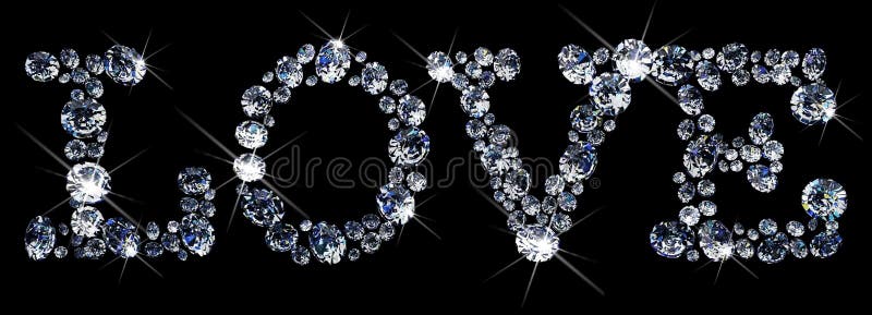 Love word in bling bling stock vector. Illustration of alphabet - 20089854