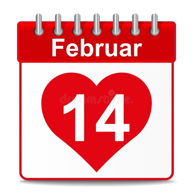 Valentines Day - German stock vector. Illustration of number - 37110120