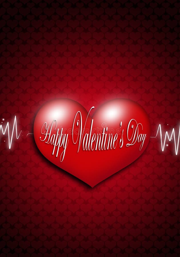 Valentines Day Greeting Card Stock Illustration - Illustration of ...