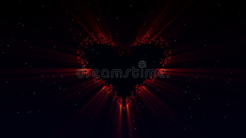 Valentines Day, Heart Bada Boom at the Starry Sky Stock Video - Video ...