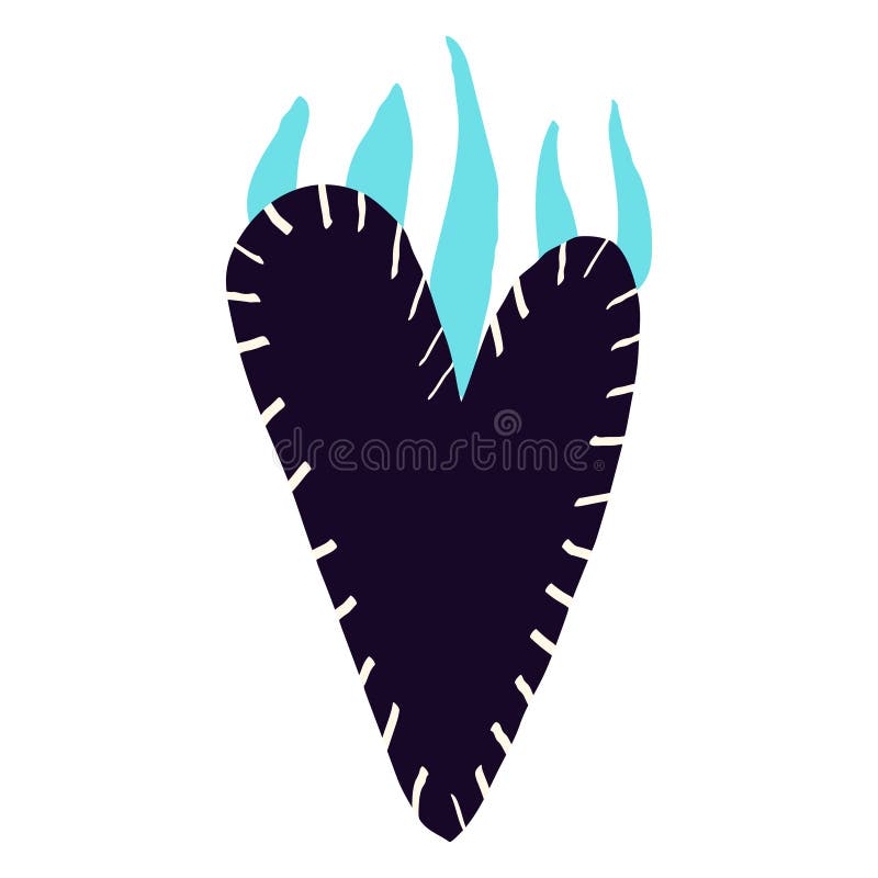 Valentines Day Heart. Freaky Bizarre Comic Heart Stock Vector ...