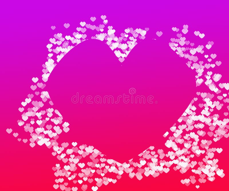 Happy Valentines Day Hearts Theme Background Card Design Stock ...