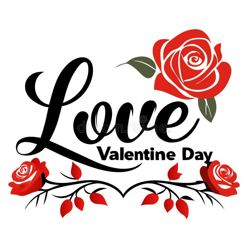 Valentines Day, Love Simple Design 7 Stock Vector - Illustration of ...