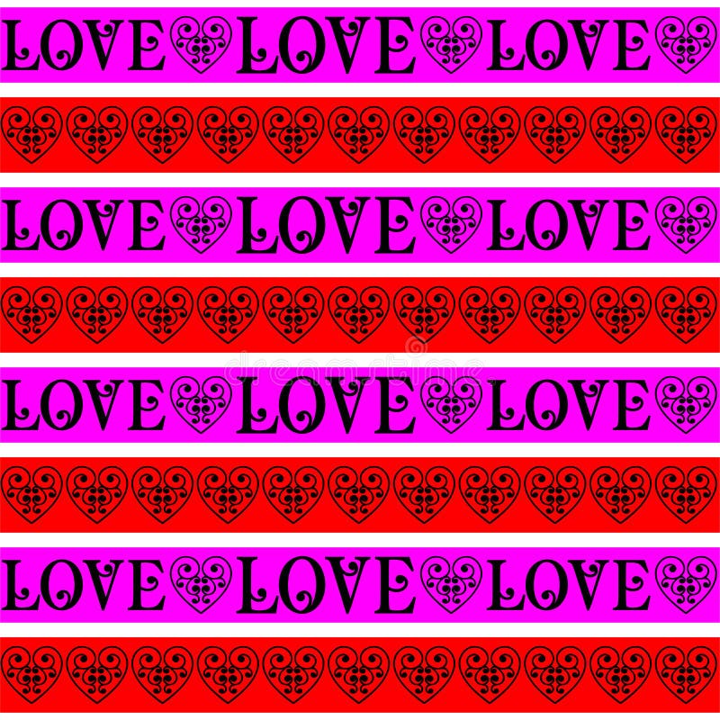 Love Heart Frames Vector Clipart Stock Vector - Illustration of message ...