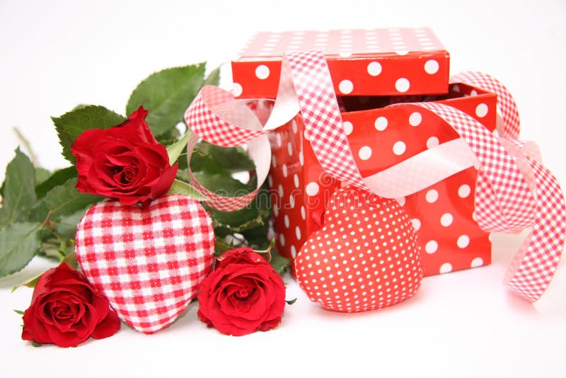 Valentines Day Present stock photo. Image of fabric, elements - 23900862