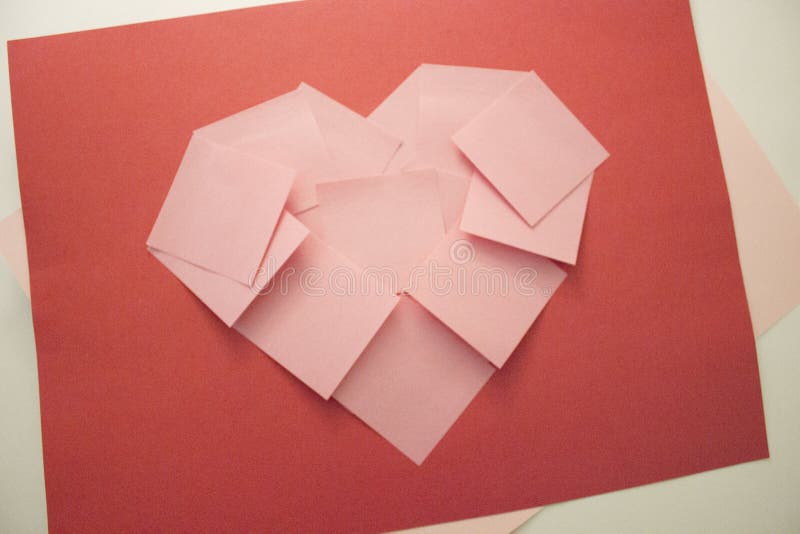 Valentines Day Sticky Note Heart Stock Image - Image of sticky, cute ...