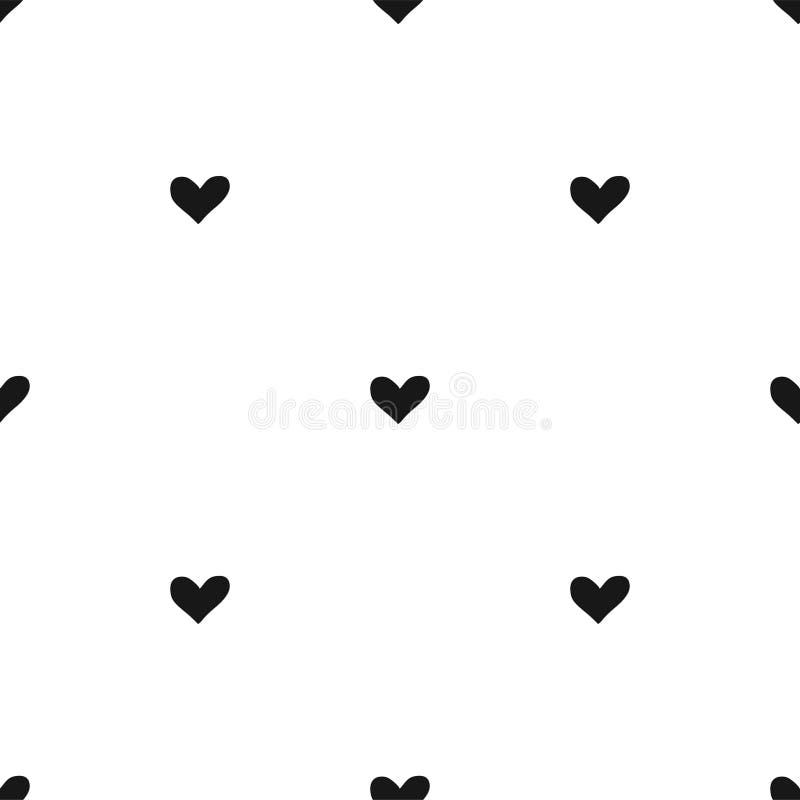 Valentines Heart Seamless Pattern Design. Stock Vector - Illustration ...