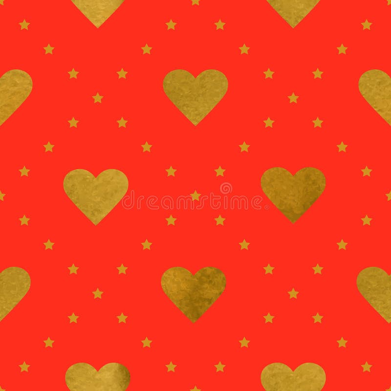 Valentines Pattern stock vector. Illustration of gold - 65341192