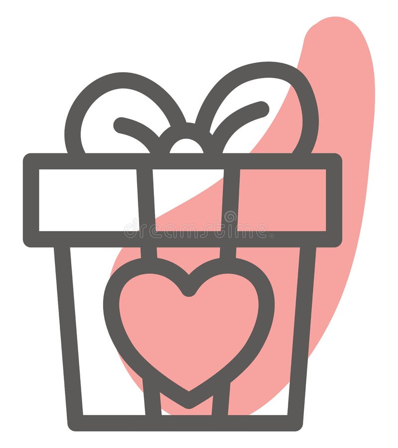 Valentines Day present stock vector. Illustration of foliage - 37463180