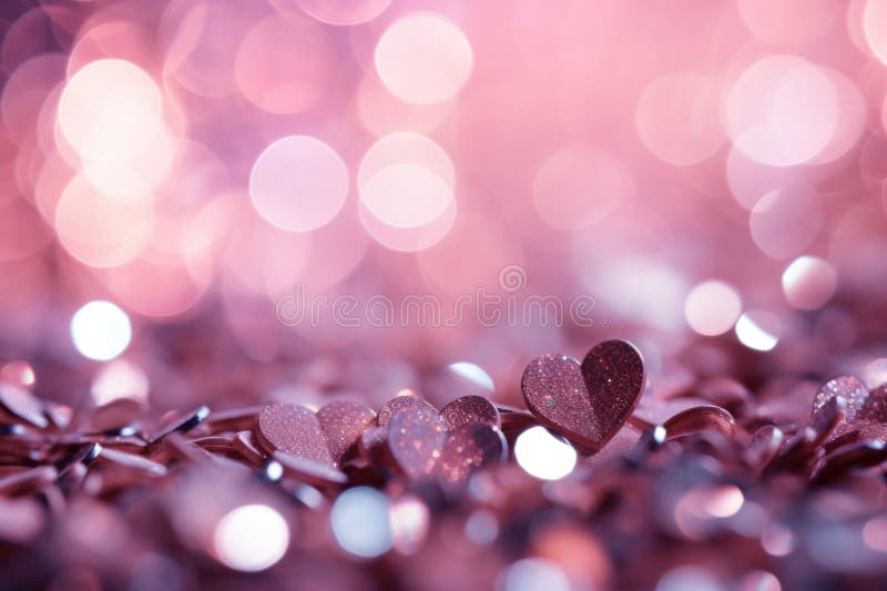 Valentines Shiny Pink Glitter Background with Defocused Abstract Lights ...