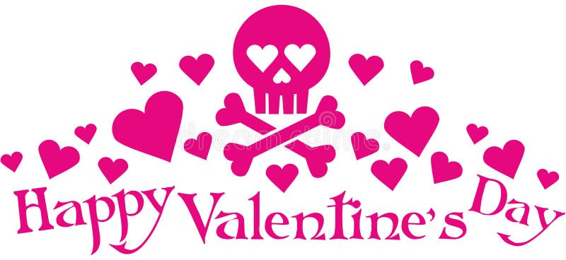 Valentines Skull With Heart Stock Illustration Illustration Of Gothic
