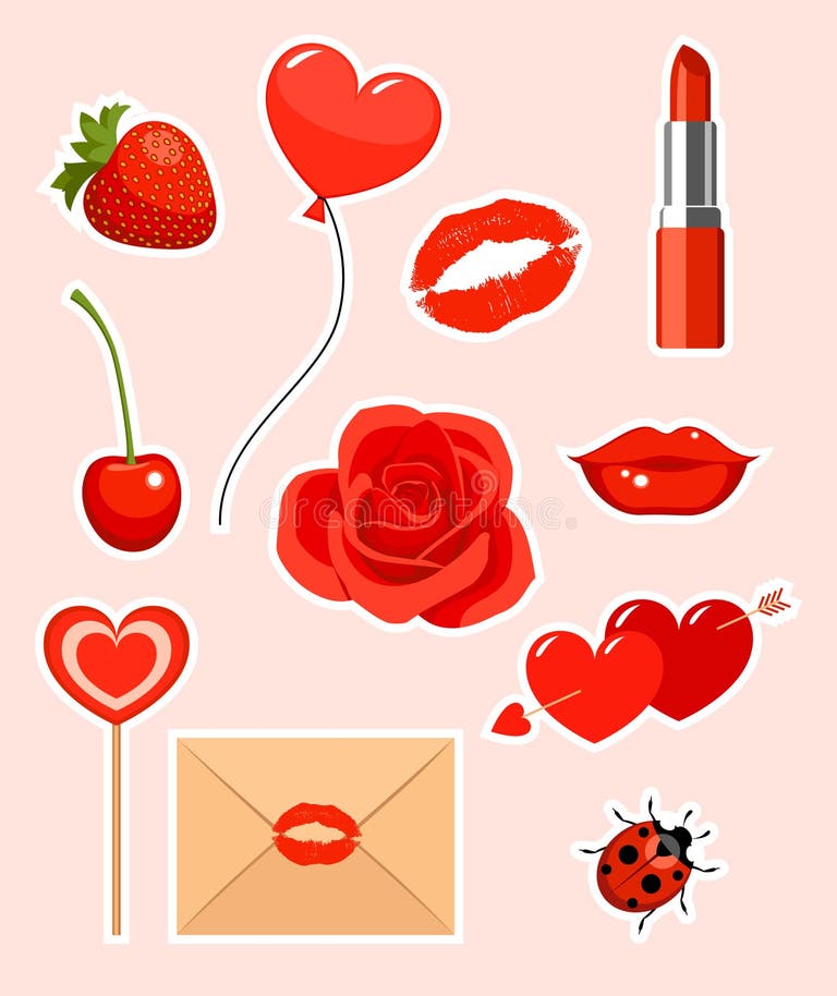 Cute Makeup Stickers Stock Illustrations – 347 Cute Makeup Stickers ...