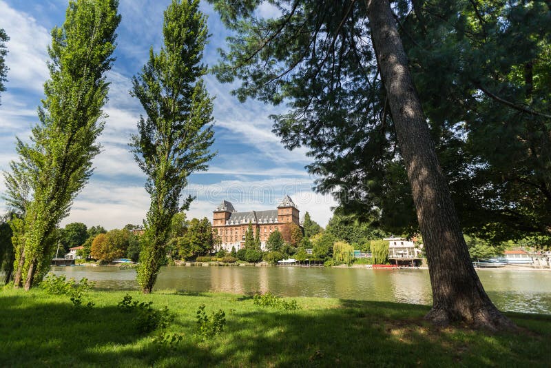 Valentino castle, Turin stock image. Image of architecture - 65320541