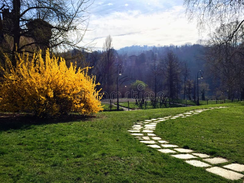 Valentino park stock photo. Image of medieval, turin - 53330528