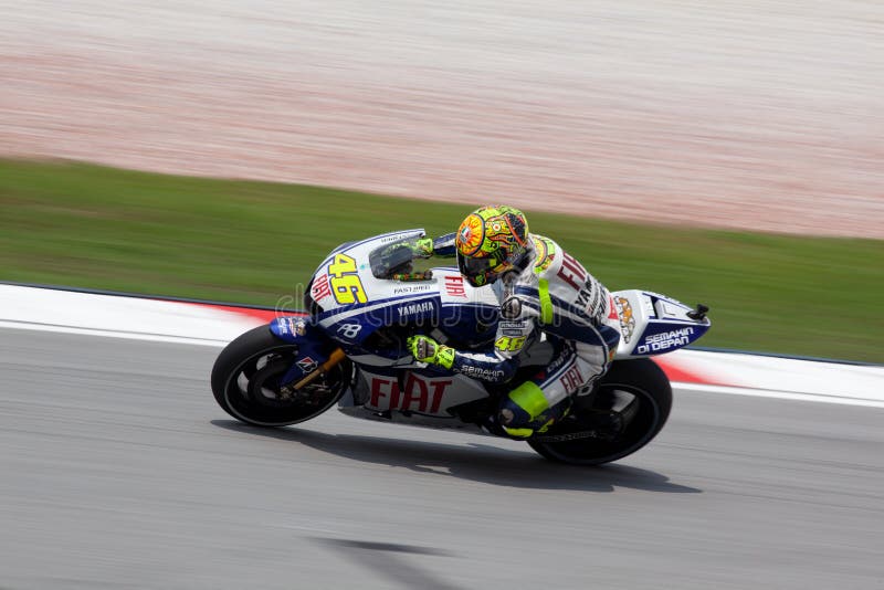 Valentino Rossi at the MotoGP 2008 Editorial Photo - Image of circuit ...