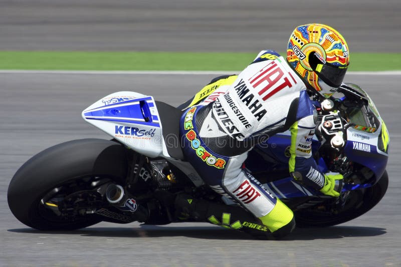 Valentino Rossi at the MotoGP 2008 Editorial Photo - Image of circuit ...