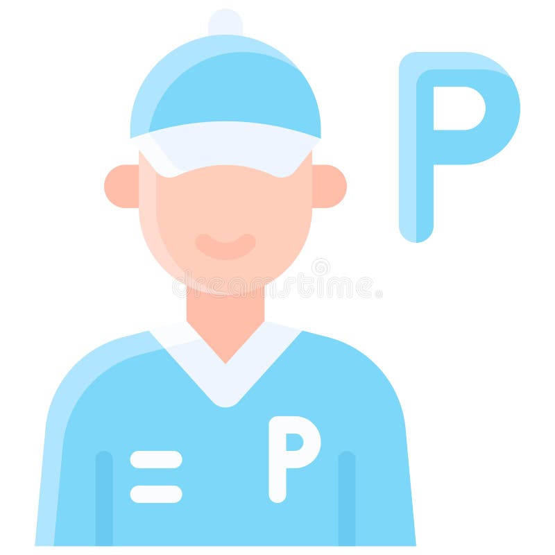 Valet Boy Icon, Parking Lot Related Vector Stock Vector - Illustration ...
