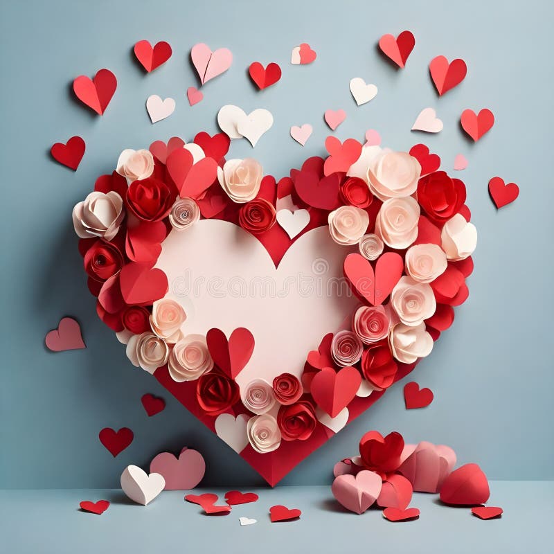 Valetine S Day Hearts Backgroud Stock Illustration - Illustration of ...