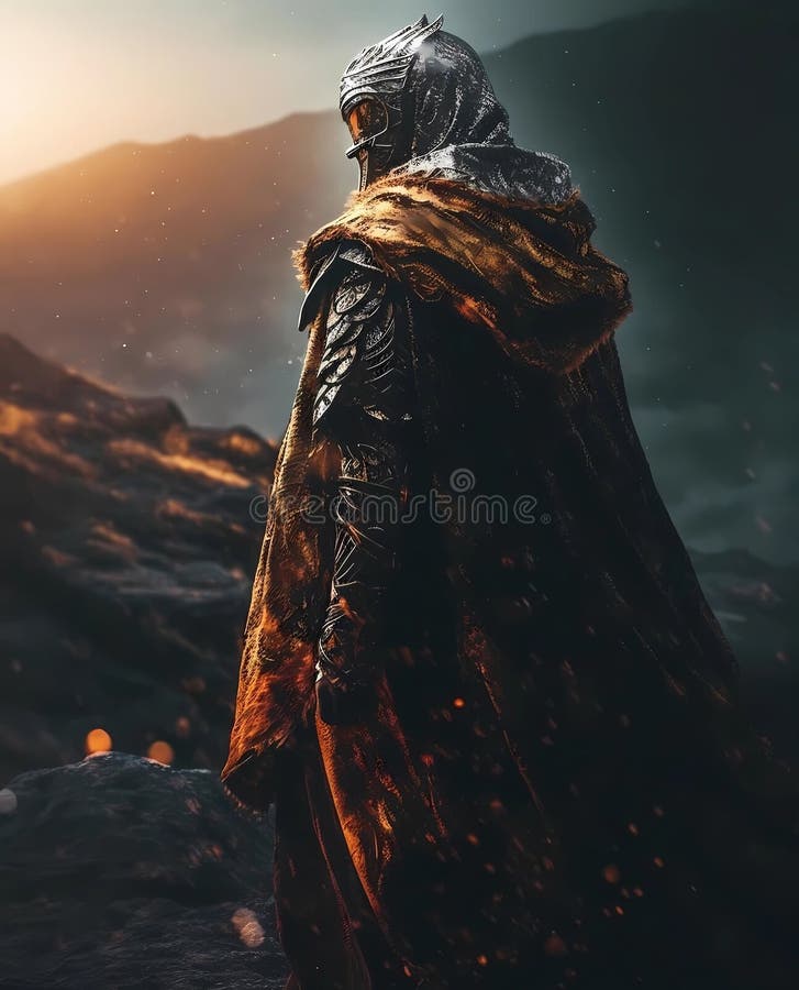 A valiant warrior stock illustration. Illustration of characters ...