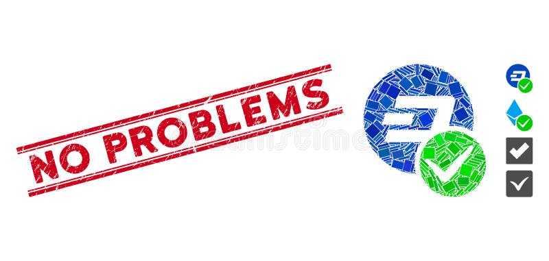 Valid Dashcoin Mosaic and Distress No Problems Stamp Seal with Lines ...