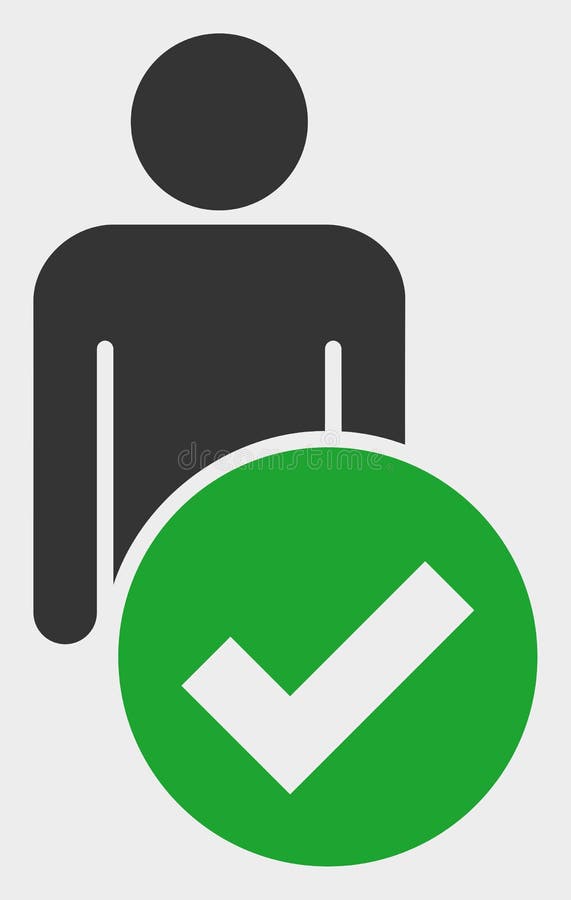 Verification Person Icon. Accepted Man Sign. Vector Stock Vector ...