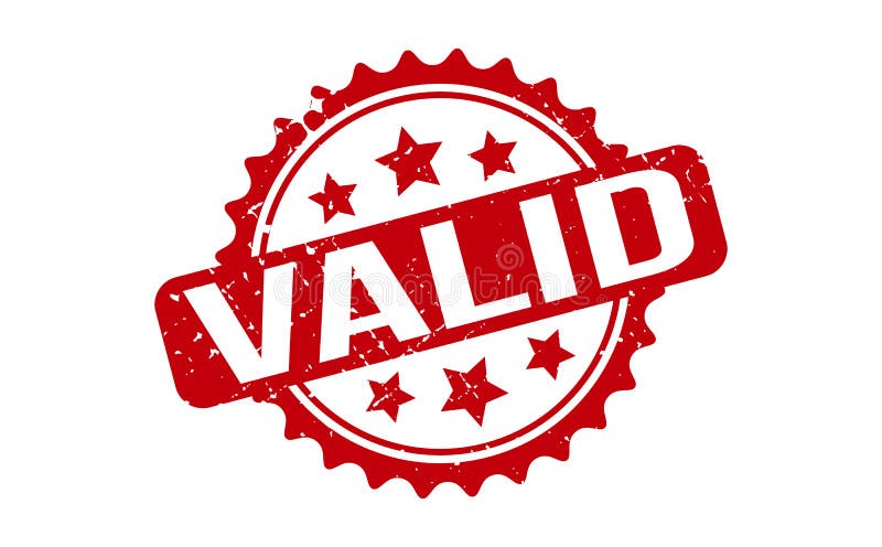 Valid Seal Icon. Black Tick. Flat OK Sticker Icon. Isolated On White ...