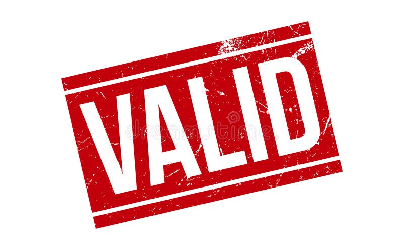 Valid Rubber Stamp. Red Valid Rubber Grunge Stamp Seal Vector ...