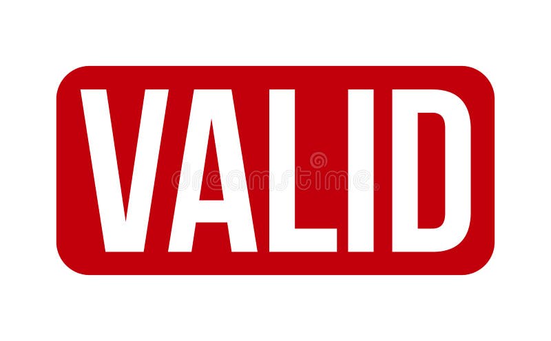Valid Rubber Stamp. Red Valid Rubber Grunge Stamp Seal Vector ...