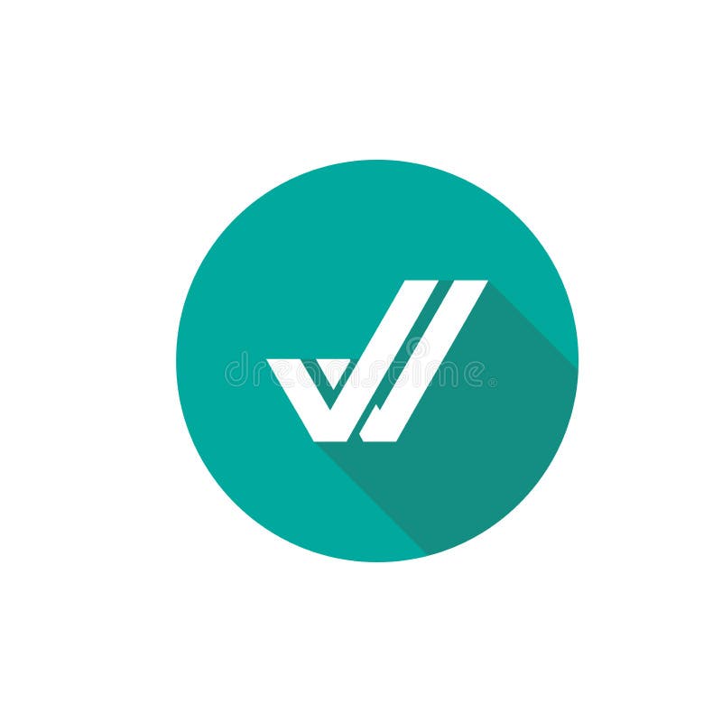 Valid Seal Icon. Green Circle with Leaves Laurel and Tick. Isolated on ...