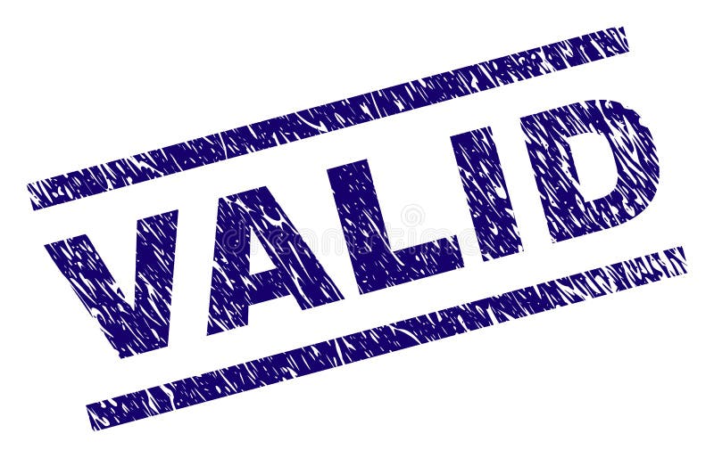 Grunge Red Valid Word Oval Rubber Stamp On White Background Stock ...