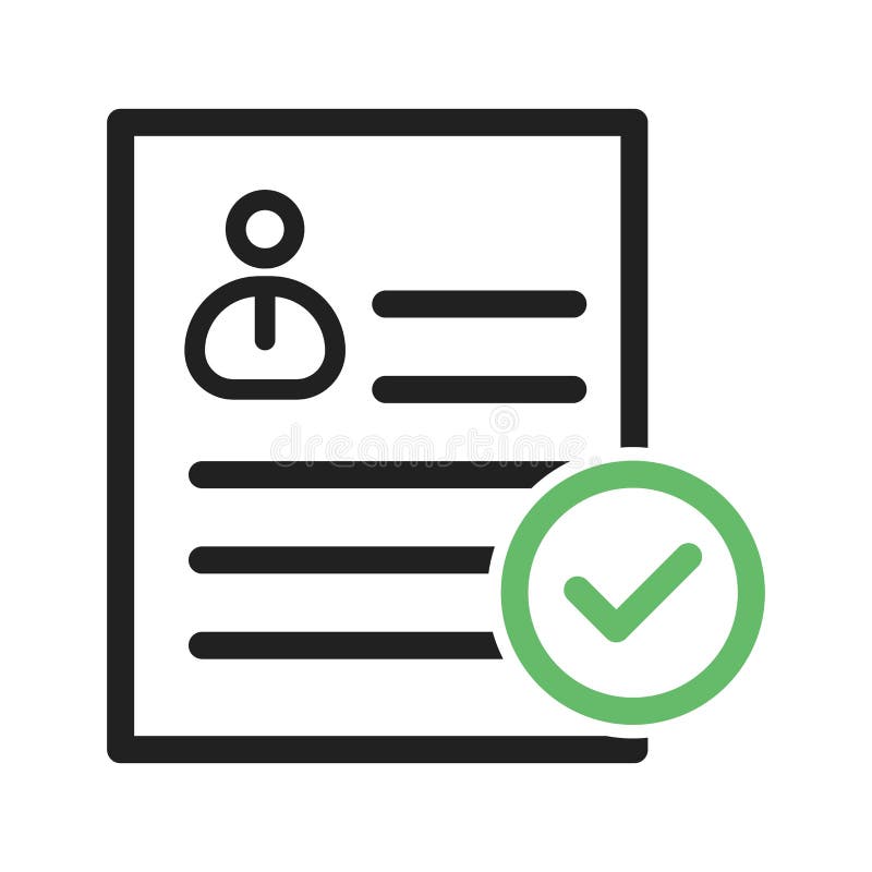 Valid User Profile stock vector. Illustration of icon - 87584817