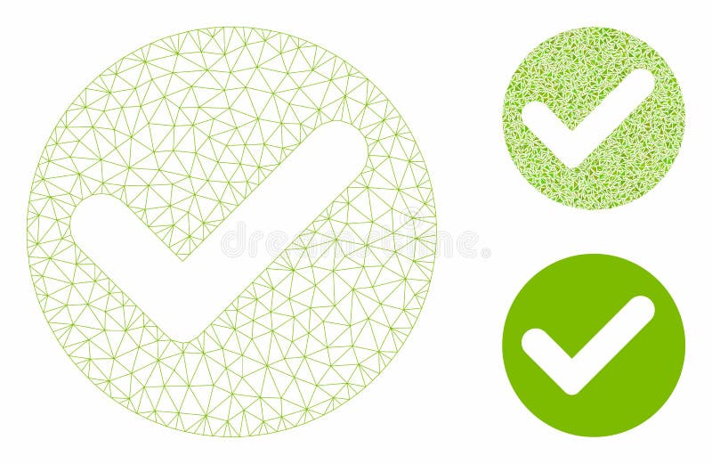 Valid Vector Mesh Wire Frame Model and Triangle Mosaic Icon Stock ...