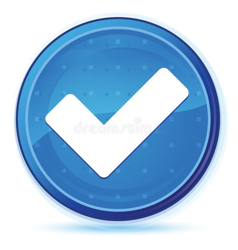 Validate Icon Midnight Blue Prime Round Button Stock Vector ...