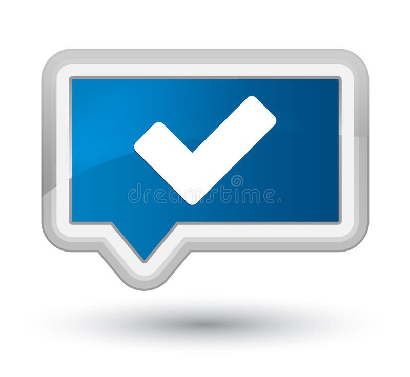 Validate Icon Prime Blue Banner Button Stock Illustration ...