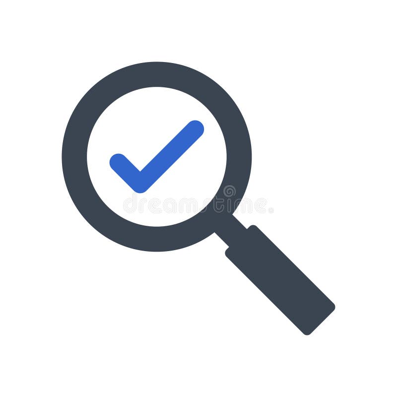Validate search icon stock vector. Illustration of vector - 174841954 Validate search icon stock vector. Illustration of vector - 174841954